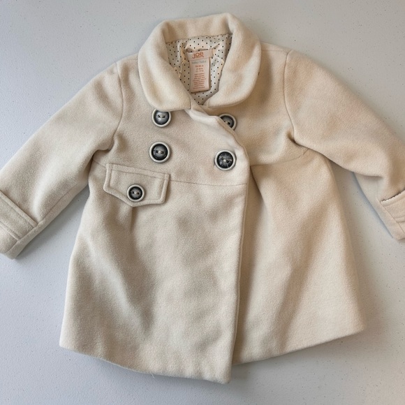 Joe Fresh | Jackets & Coats | Joe Fresh 824m White Button Up Pea Coat ...